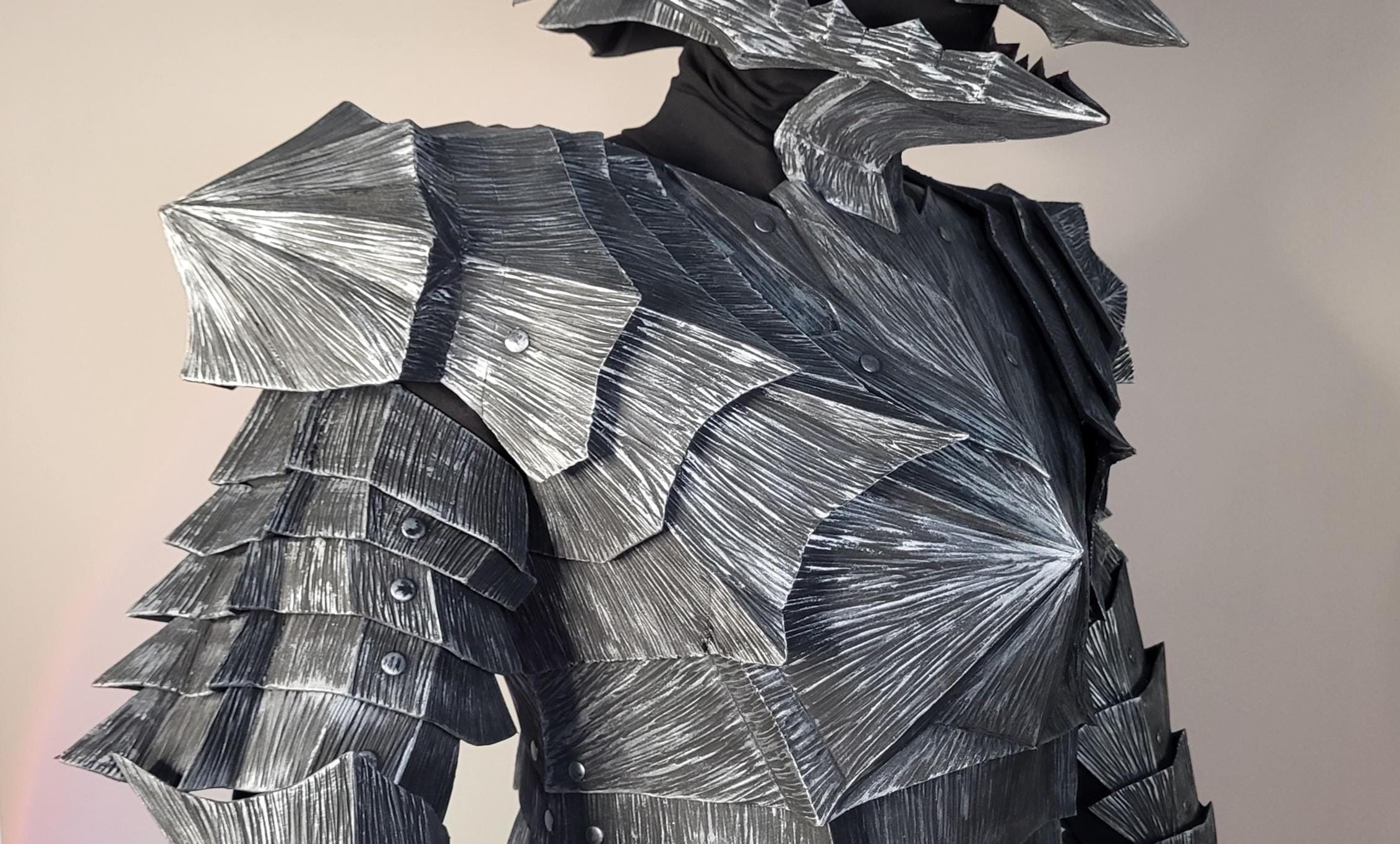 Custom-made Dark Warrior Armor Set | Full Cosplay Costume With LED ...