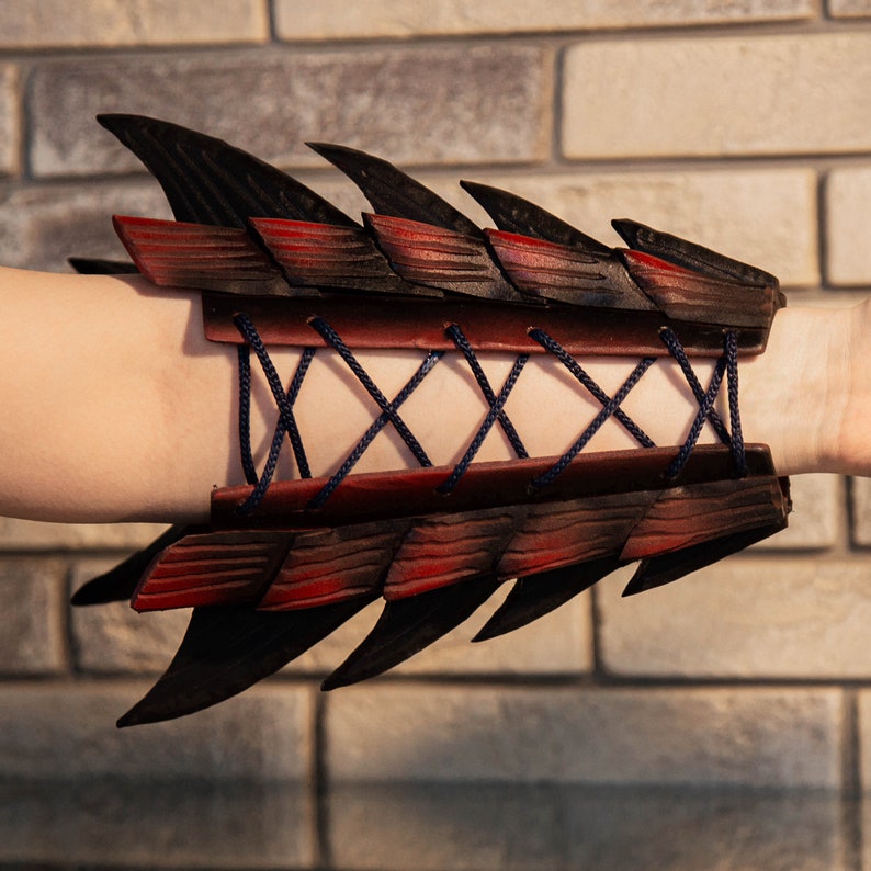 Dragon Spiked Bracers | FINISHED&PAINTED | Custom Colors - Etsy