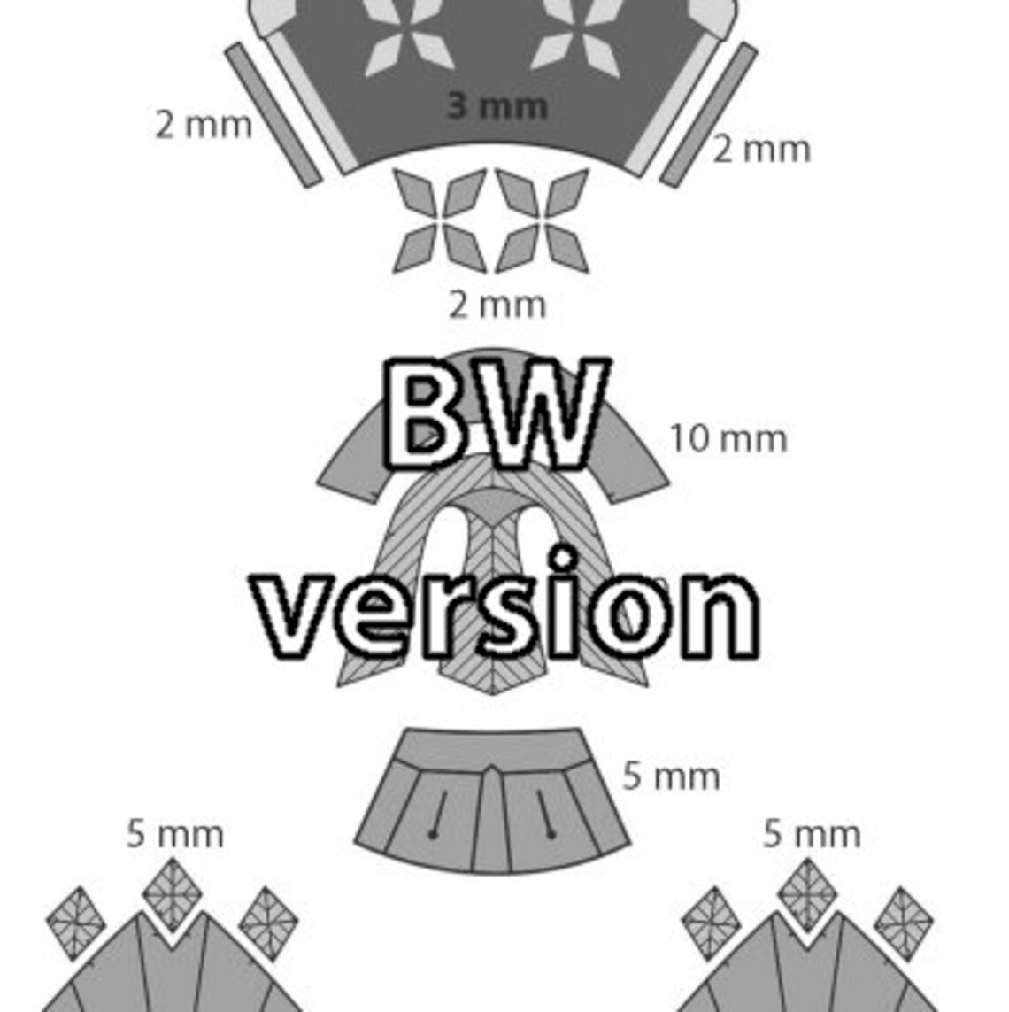 Kuki Shinobu Full Armor EVA Foam PATTERN Detailed GUIDE - Etsy