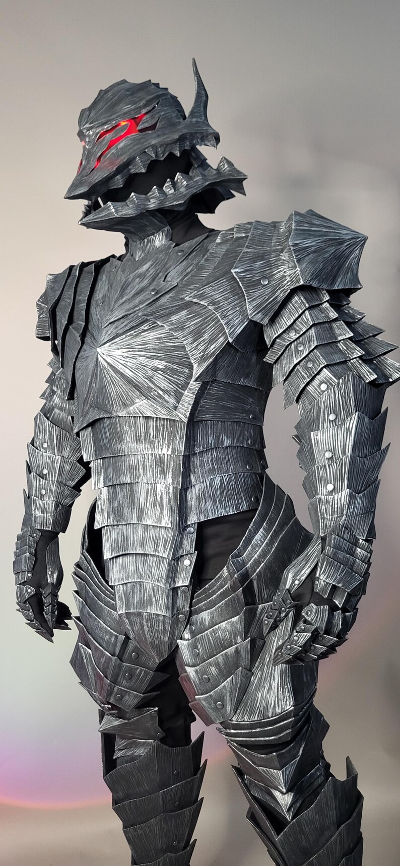 Custom-made Dark Warrior Armor Set | Full Cosplay Costume With LED ...