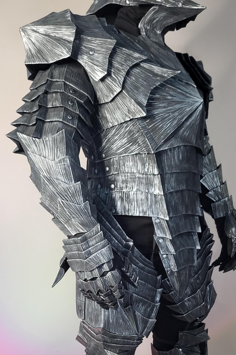 Custom-made Dark Warrior Armor Set | Full Cosplay Costume With LED ...