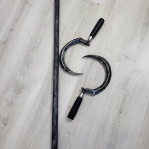 Death Wolf Sickle Cosplay Prop on a Long Stick | FINISHED&PAINTED - Etsy
