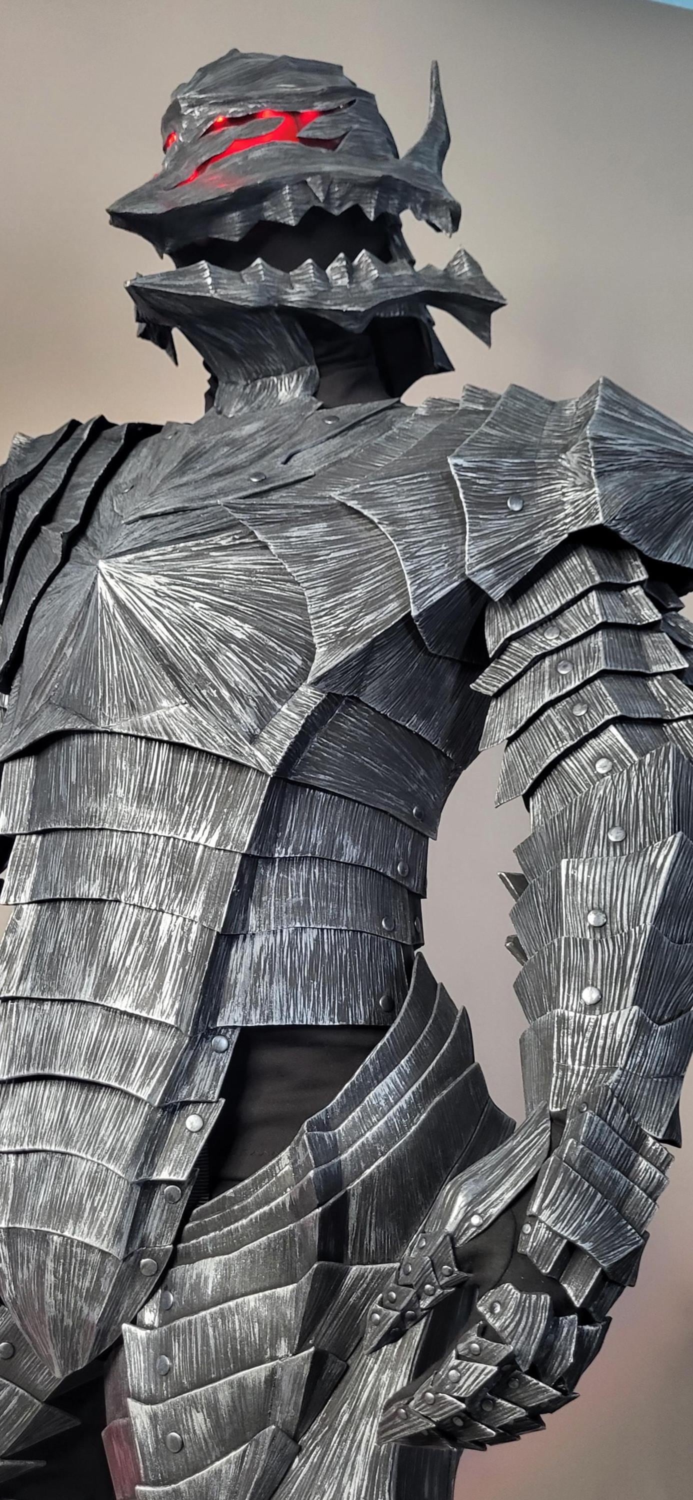 Custom-made Dark Warrior Armor Set | Full Cosplay Costume With LED ...