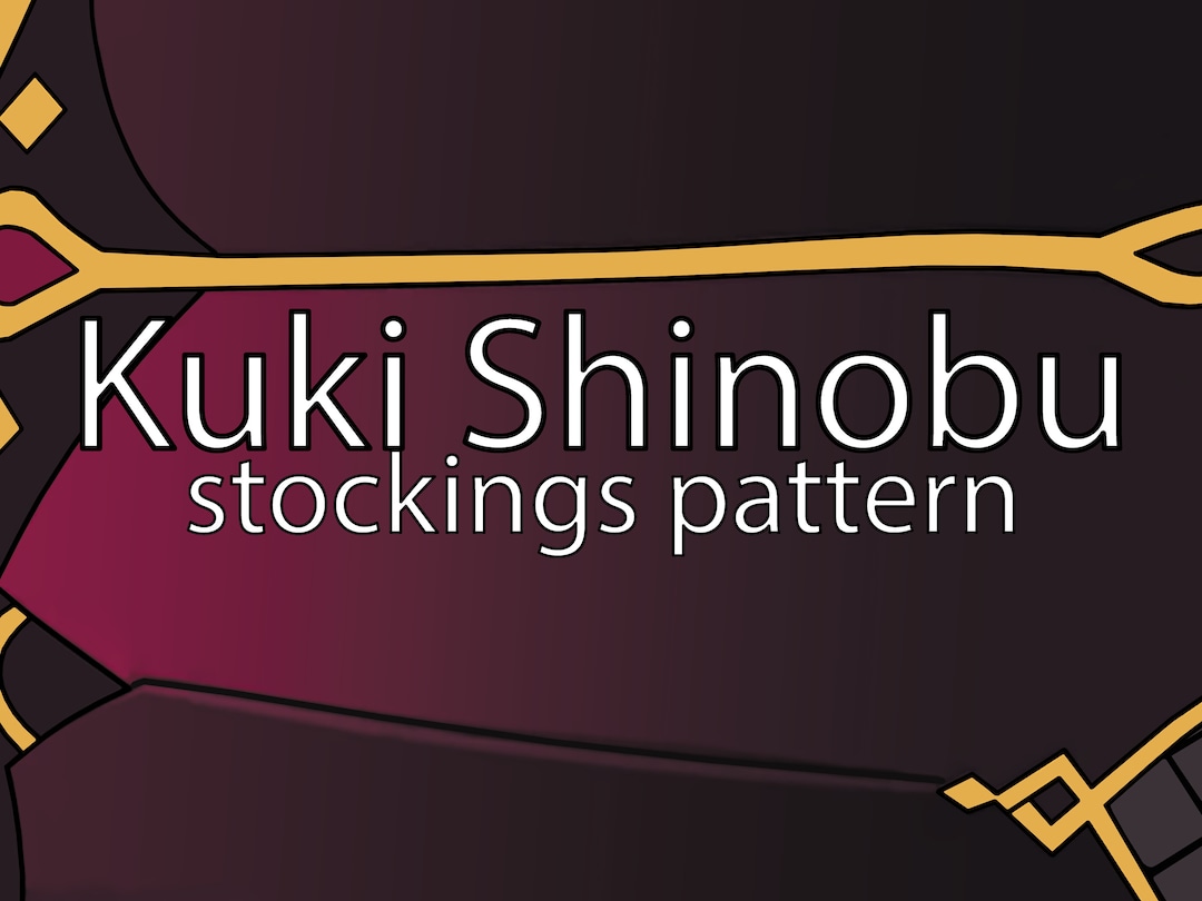 Kuki Shinobu Stockings PATTERN | Genshin Impact | Digital Download - Etsy