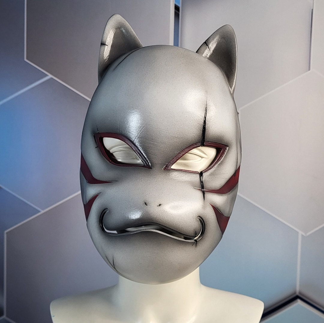 Japanese Aged Kitsune Ninja Fox Demon Mask | FINISHED&PAINTED - Etsy