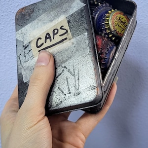 Amazing Post Apocalypse Style Coin Caps /caps Stash Box Post ...