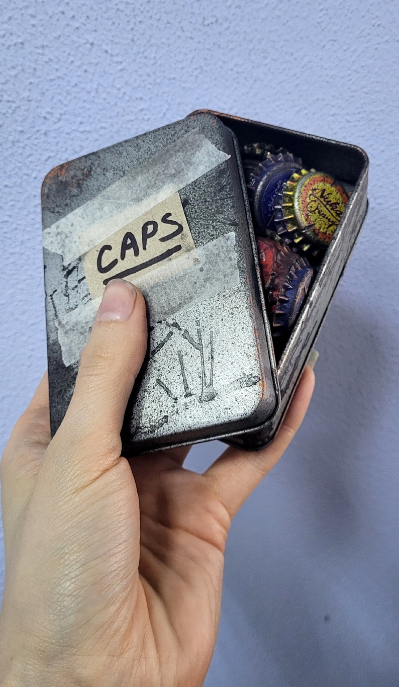 Post-apocalyptic Coin Caps Stash Box, Cosplay Prop Ready for Shipping ...