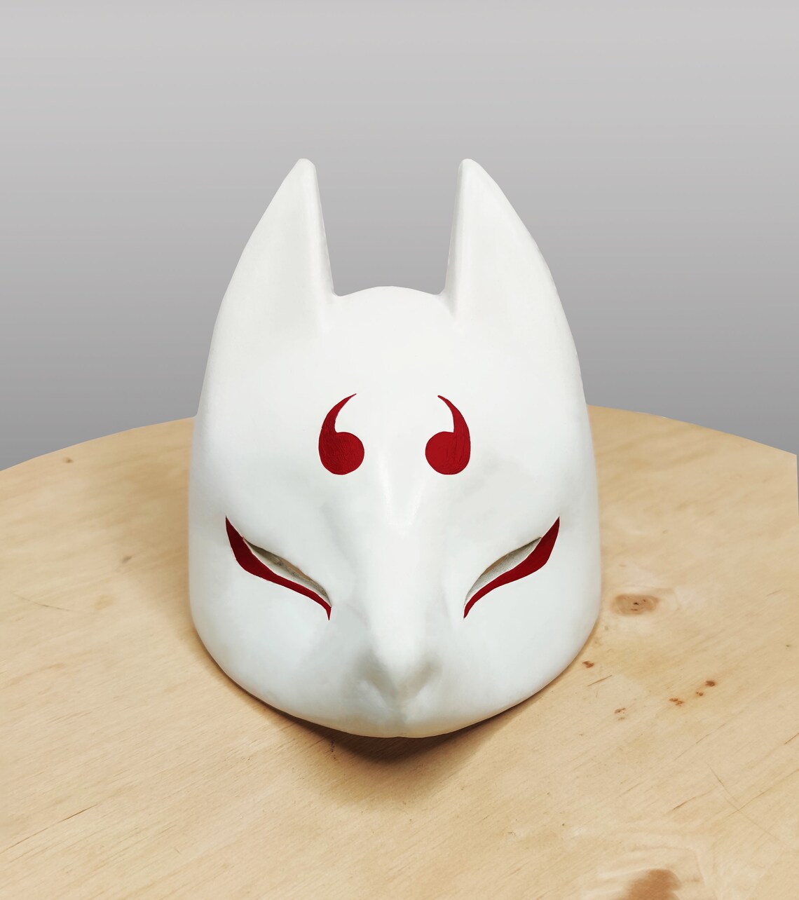 Japanese Kitsune Fox Demon Mask FINISHED&PAINTED - Etsy Canada
