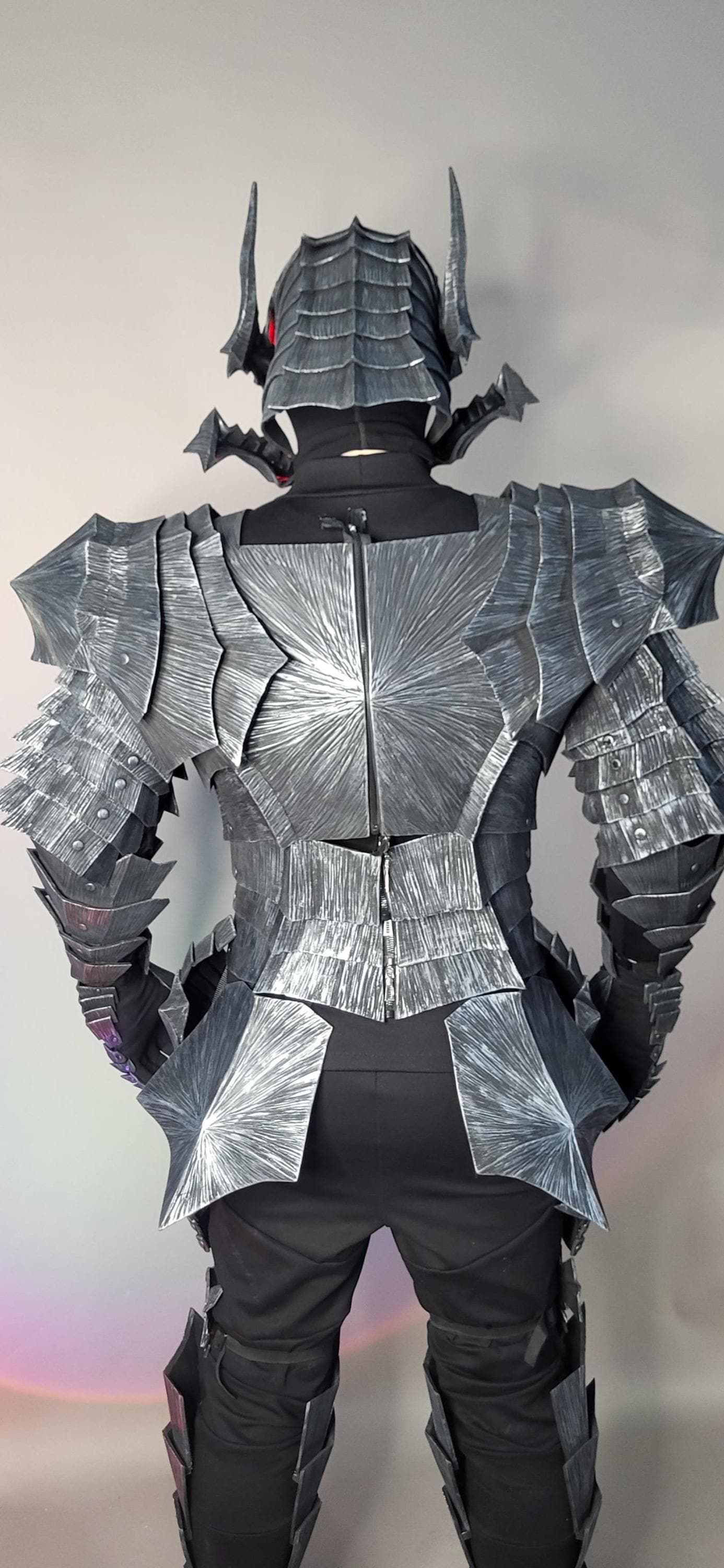 Custom-made Dark Warrior Armor Set | Full Cosplay Costume With LED ...