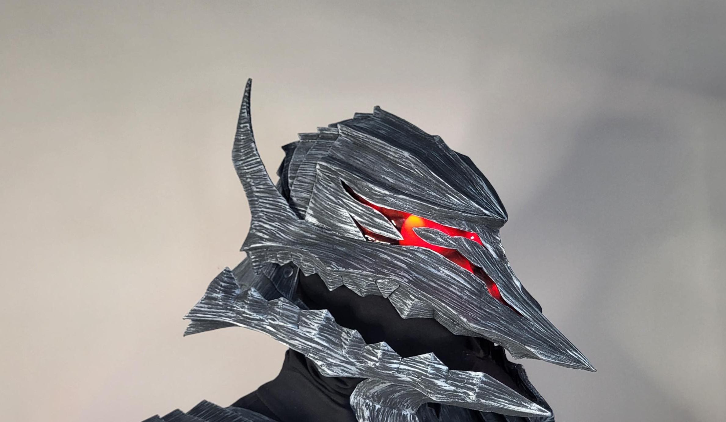 Custom-made Dark Warrior Armor Set | Full Cosplay Costume With LED ...