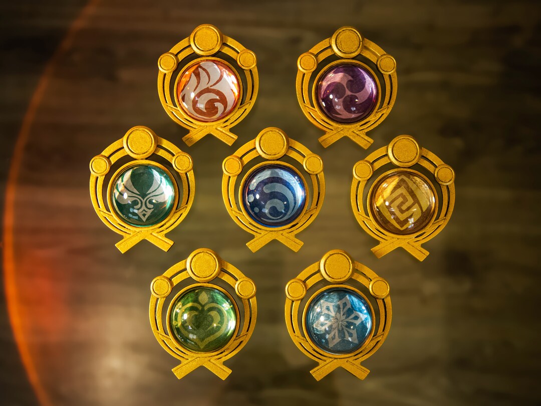 Inazuma Characters Vision Genshin Impact FINISHED&PAINTED - Etsy UK