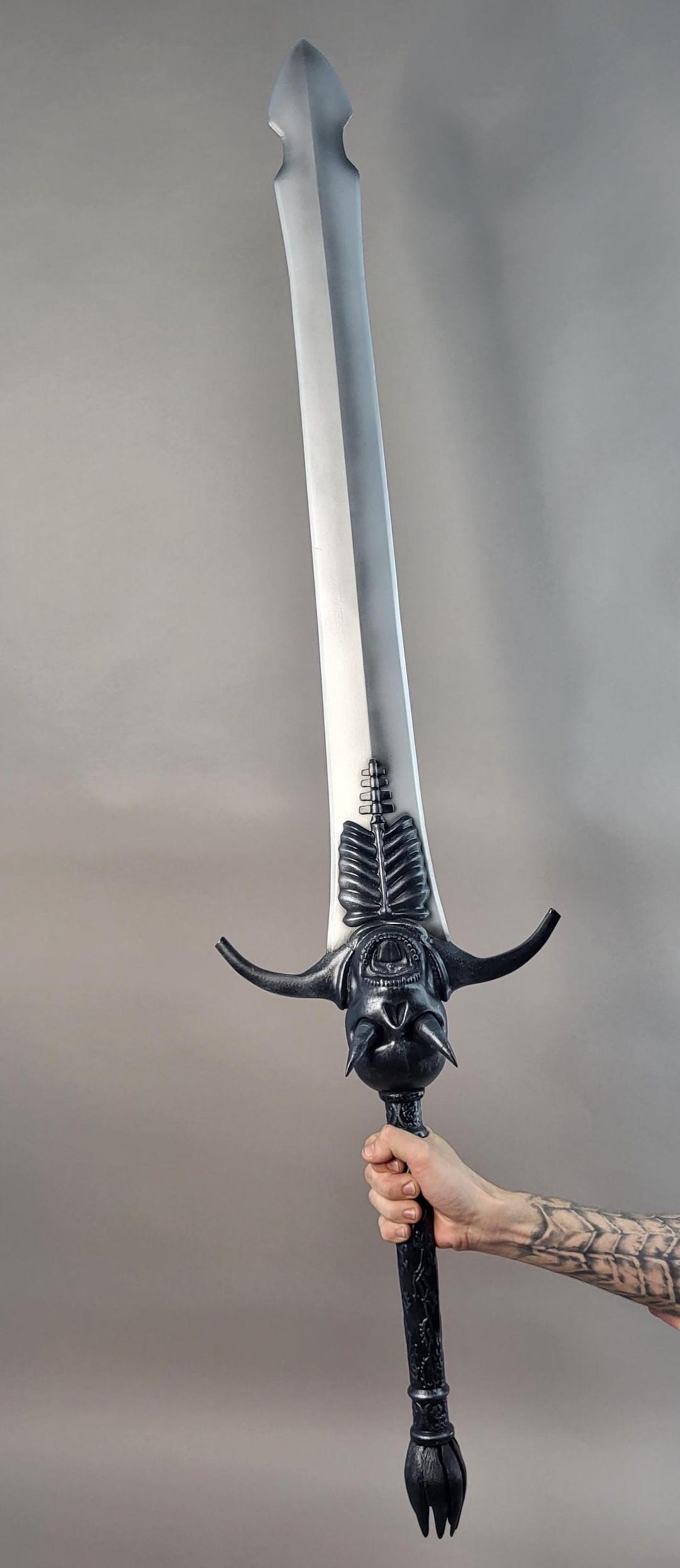 Fantasy Sword – Handcrafted Prop Replica – Ribcage Skull Design /ready ...
