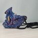 Japanese Samurai Oni Demon Blue Half Mask | FINISHED&PAINTED - Etsy