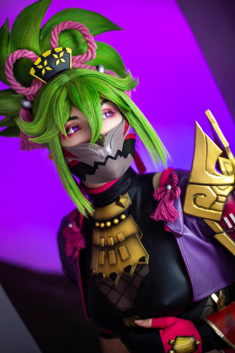 Kuki Shinobu Mask EVA Foam PATTERN + GUIDE | Genshin Impact | Digital ...
