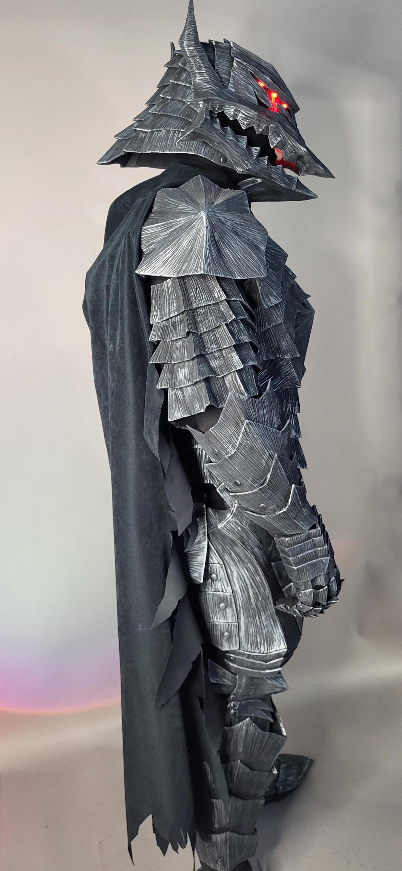 Custom-made Dark Warrior Armor Set | Full Cosplay Costume With LED ...