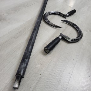 Death Wolf Sickle Cosplay Prop on a Long Stick | FINISHED&PAINTED - Etsy