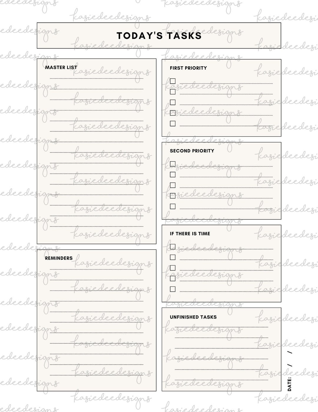 ADHD Friendly Task List, Neurodivergent To-do List, Prioritizing ...