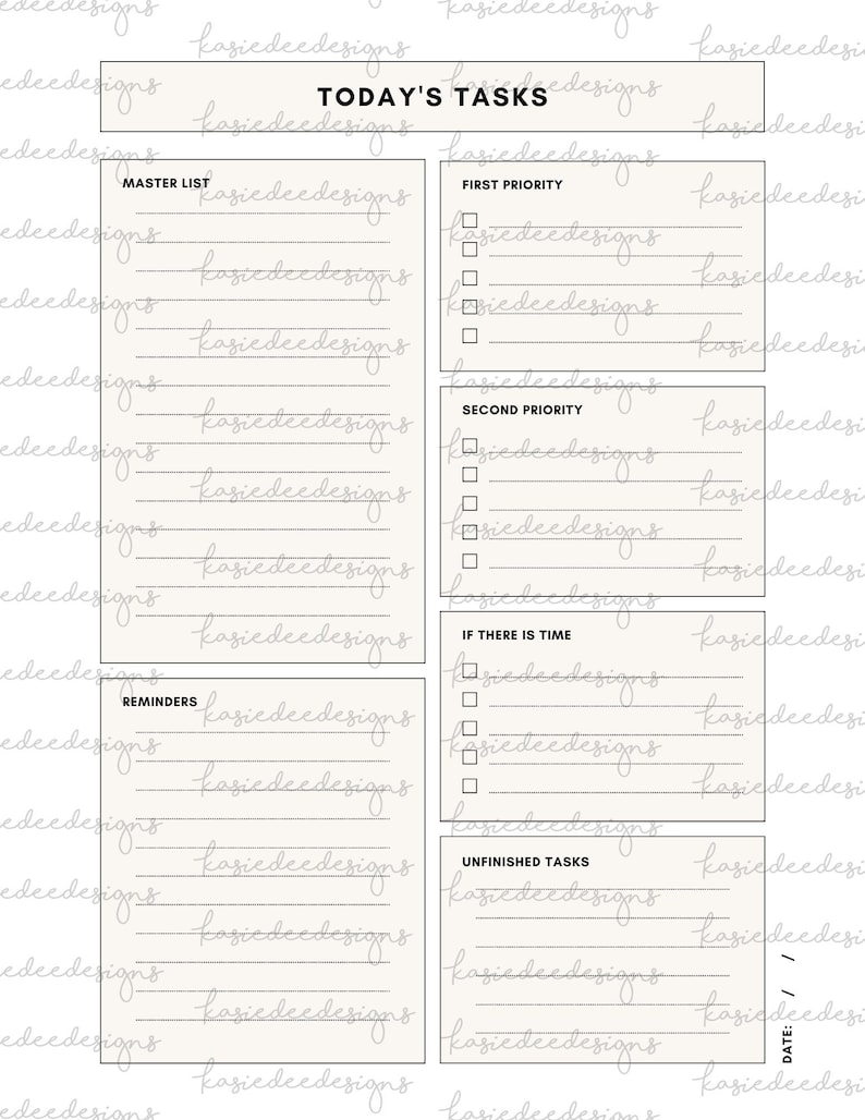 ADHD Friendly Task List, Neurodivergent To-do List, Prioritizing ...