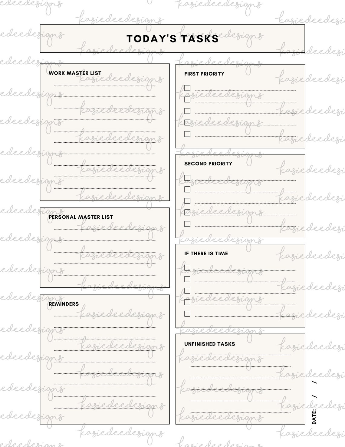 ADHD Friendly Task List, Neurodivergent To-do List, Prioritizing ...