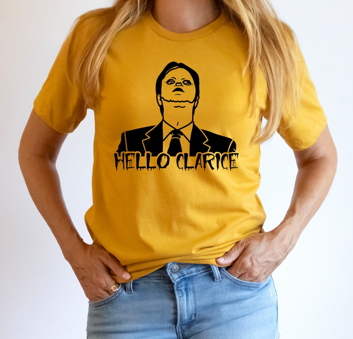 Hello Clarice Dwight Schrute Halloween Shirt Design PNG File for Cricut ...