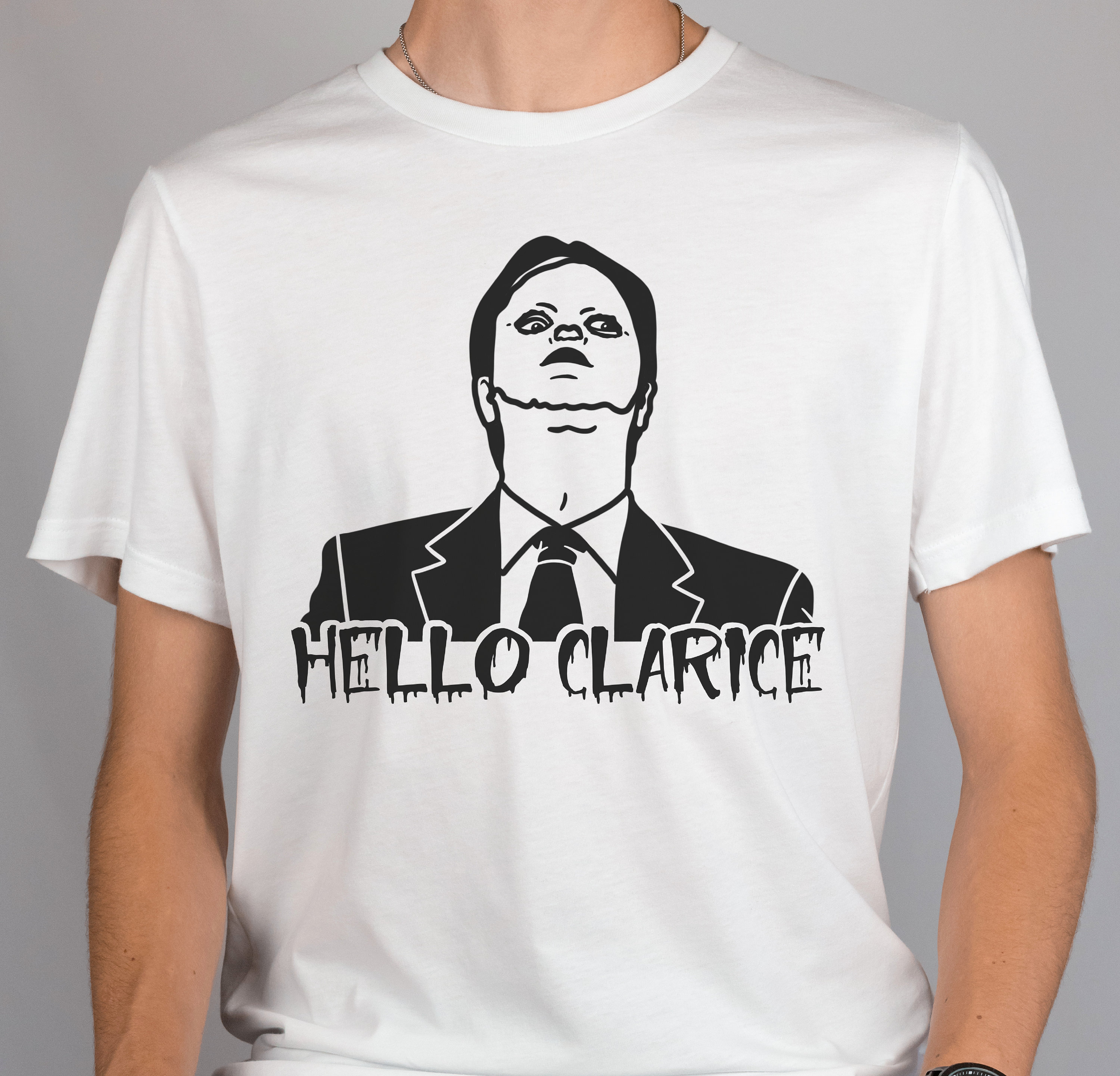 Hello Clarice Dwight Schrute Halloween Shirt Design PNG File for Cricut ...