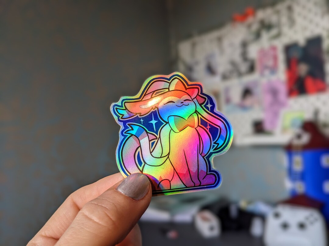 Sylveon / Shiny Sylveon Holo Sticker - Etsy