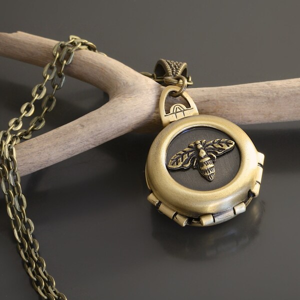 Long Locket Necklace - Etsy