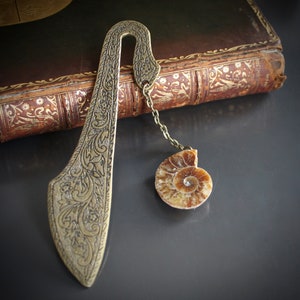 Unique Gifts Real Ammonite Bookmark Fossil Bookmark Fossil Jewellery ...