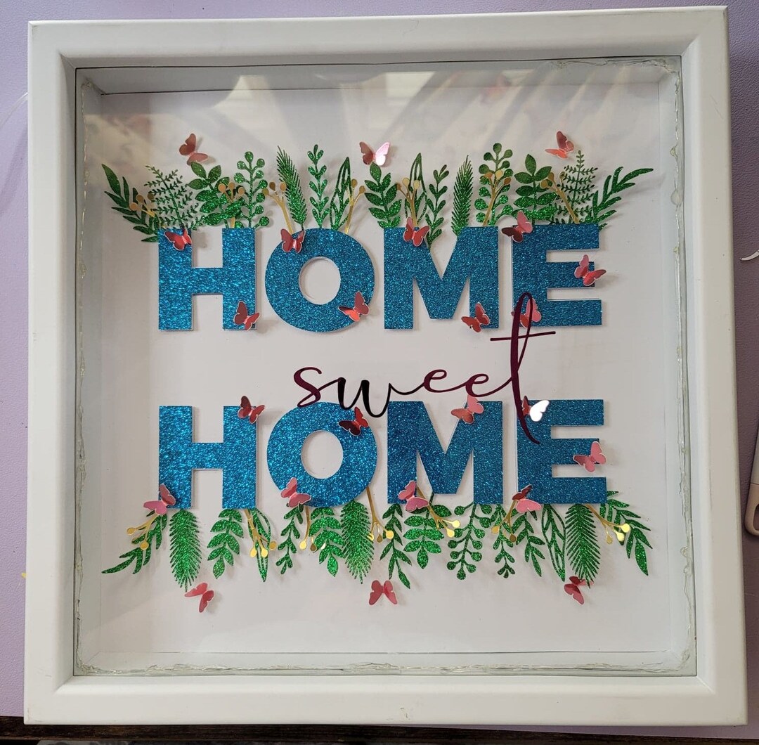 Home Sweet Home Shadow Box - Etsy