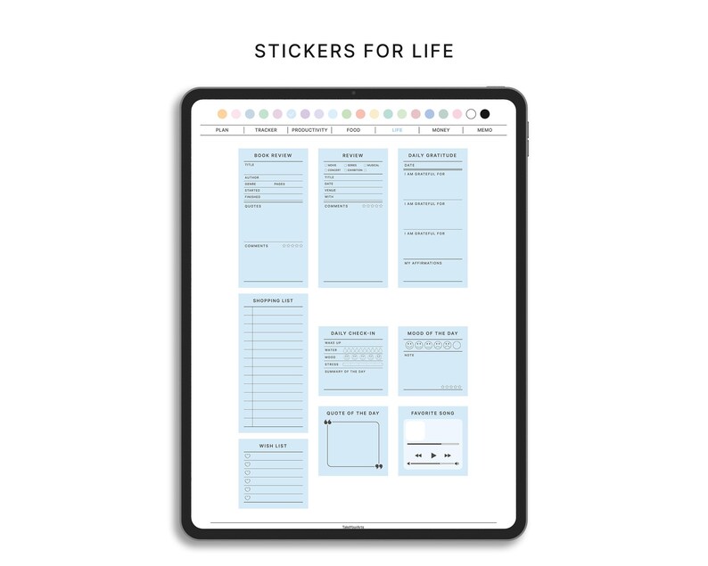 Goodnotes Stickers for Planning | Widget Stickers | Pre-cropped ...