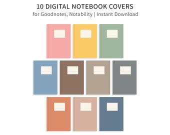 10 Digital Notebook Covers for Goodnotes, Notability | Boho Landscape ...