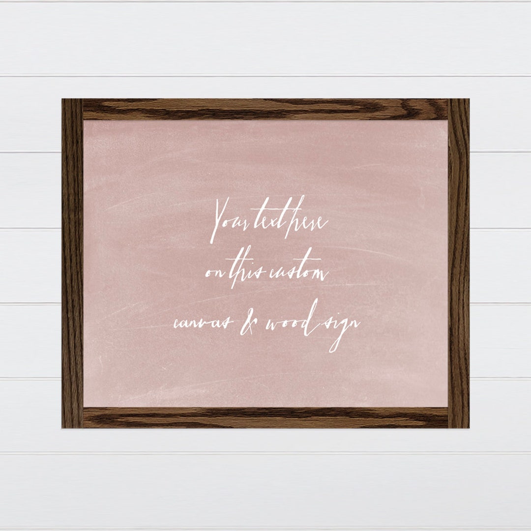 Dusty Rose Custom Word Art - Farmhouse Word Wall Hanging - Custom ...