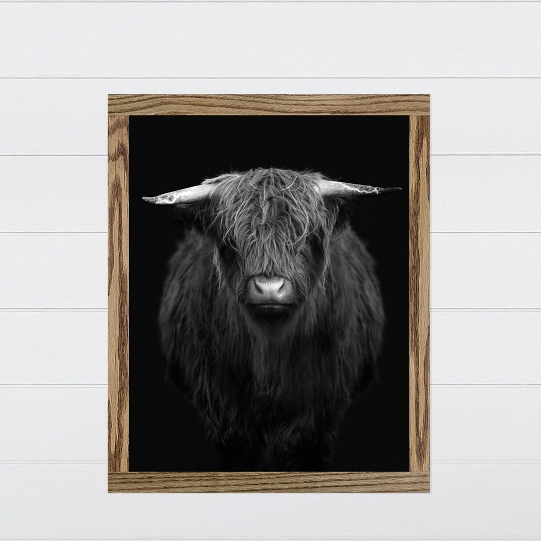 Highland Cow Farmhouse Wall Décor - Etsy