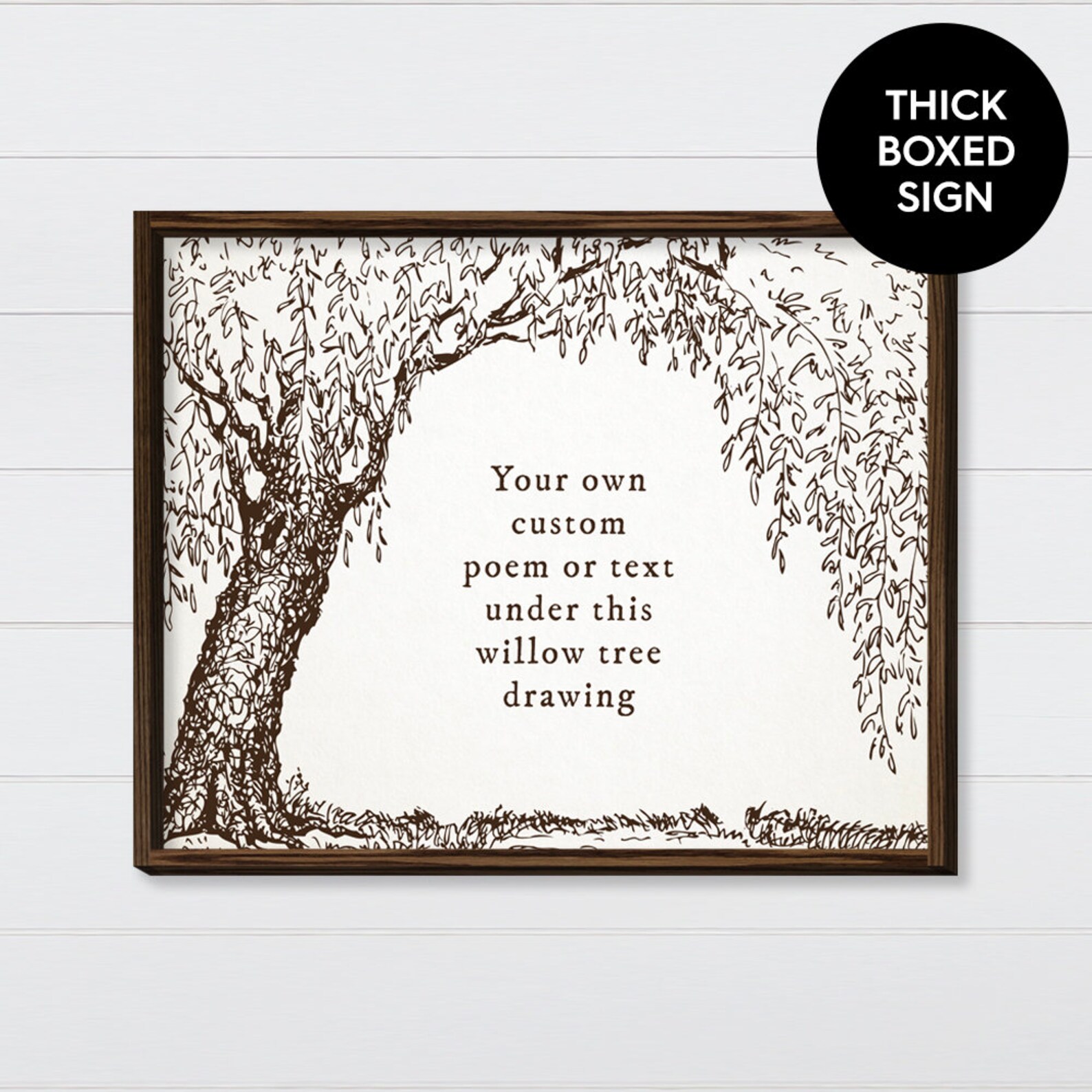 Willow Tree Poem Wall Art Farmhouse Willow Tree Custom Farmhouse Poem ...