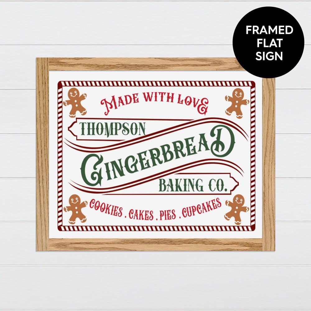 Custom Gingerbread Co. Sign Custom Farmhouse Gingerbread - Etsy