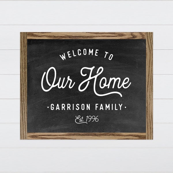 Chalkboard Welcome - Etsy