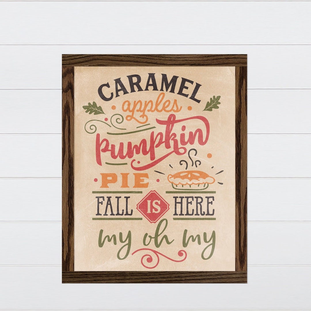 Fall is Here Sign Farmhouse Fall Decoration - Etsy