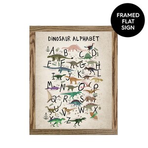 Dinosaur Alphabet Wall Art Nursery Wall Art Dinosaur Wall Hanging - Etsy