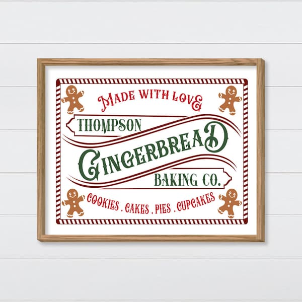 Gingerbread Sign - Etsy