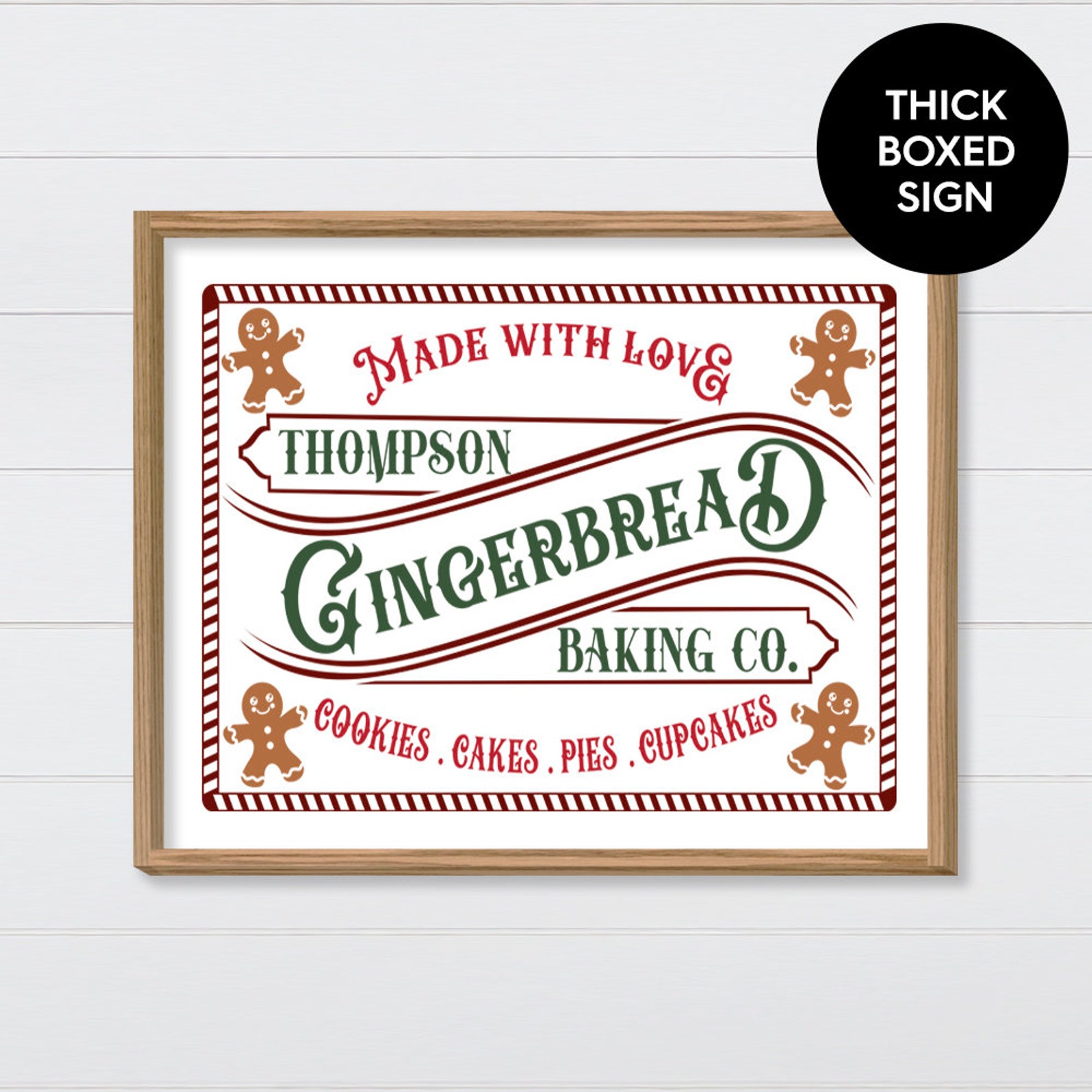 Custom Gingerbread Co. Sign Custom Farmhouse Gingerbread - Etsy