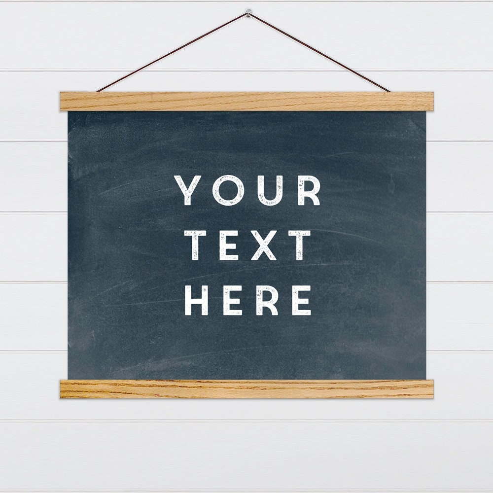 Navy Blue Rustic Custom Word Art Farmhouse Word Wall Hanging Custom ...