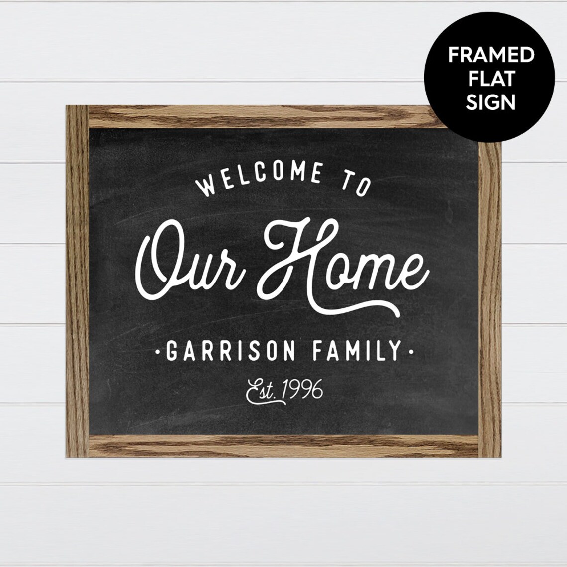 Custom Home Welcome Sign Chalkboard Styled Farmhouse Welcome - Etsy