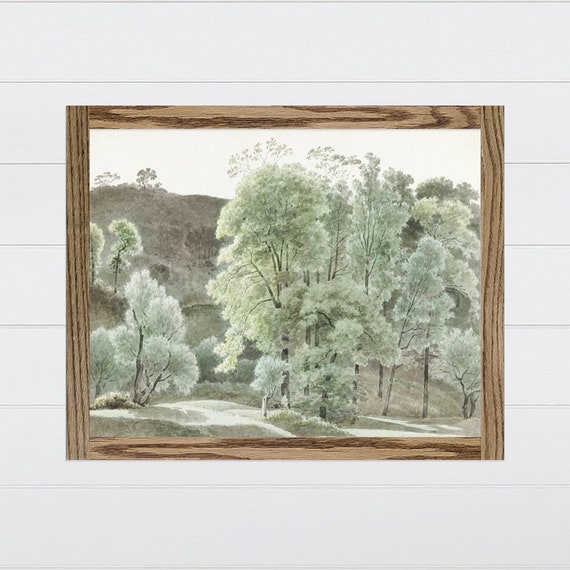 Vintage Tree Painting Tree Painting | Etsy