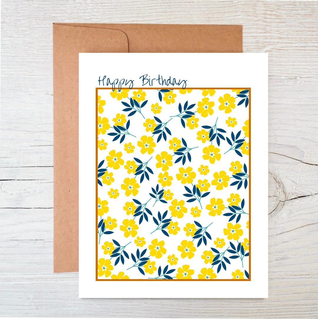 Wildflower Seed Birthday Card: Plantable Garden Card With Kraft ...