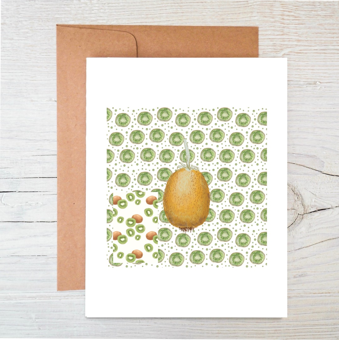 Everyday Greeting Card | Kiwi Fruit Card | Eco Friendly Card | Blank ...