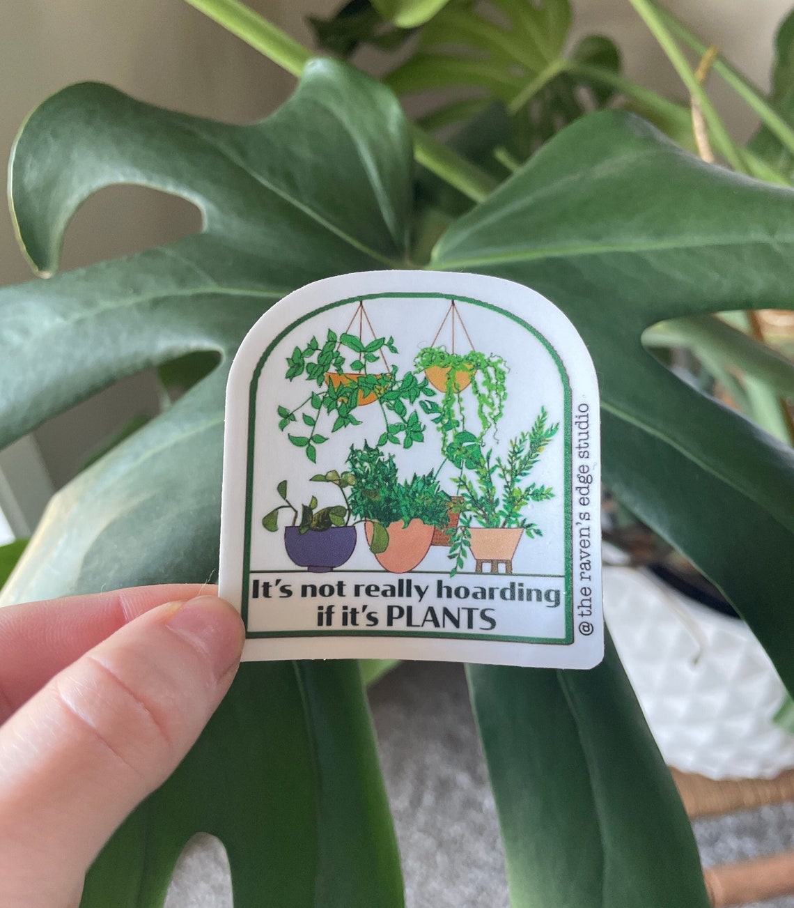 Waterproof Plant Sticker House Plant Sticker it's Not Really Hoarding ...