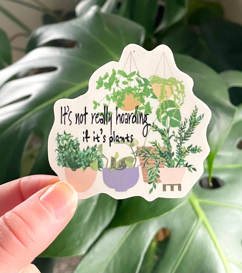 Waterproof Plant Sticker House Plant Sticker - Etsy