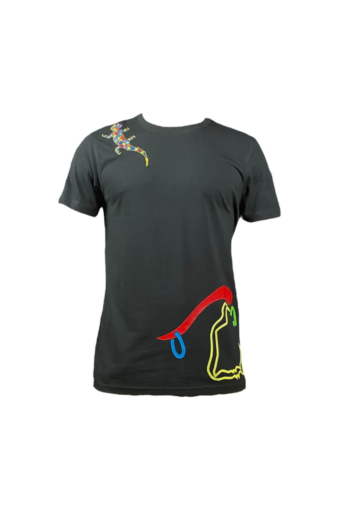 CLIMBING Men's T-shirt GECKO MAN / Black = Embroidered Lizard in Front ...