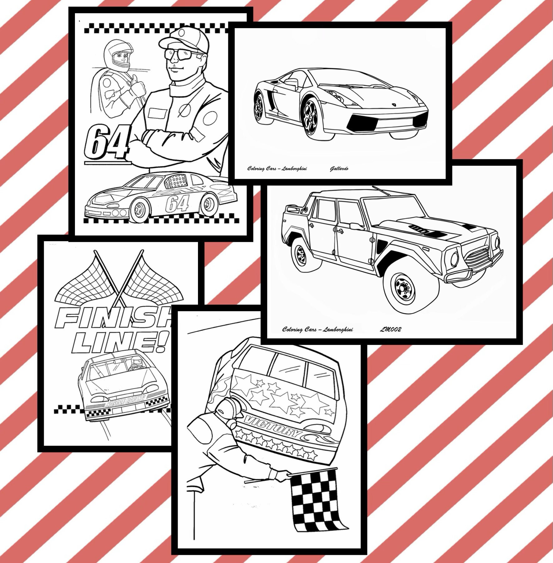Race Coloring Pages