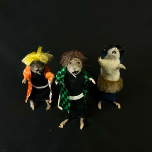Rat Slayer - Demon Slayer Inspired Taxidermy Rats - Etsy